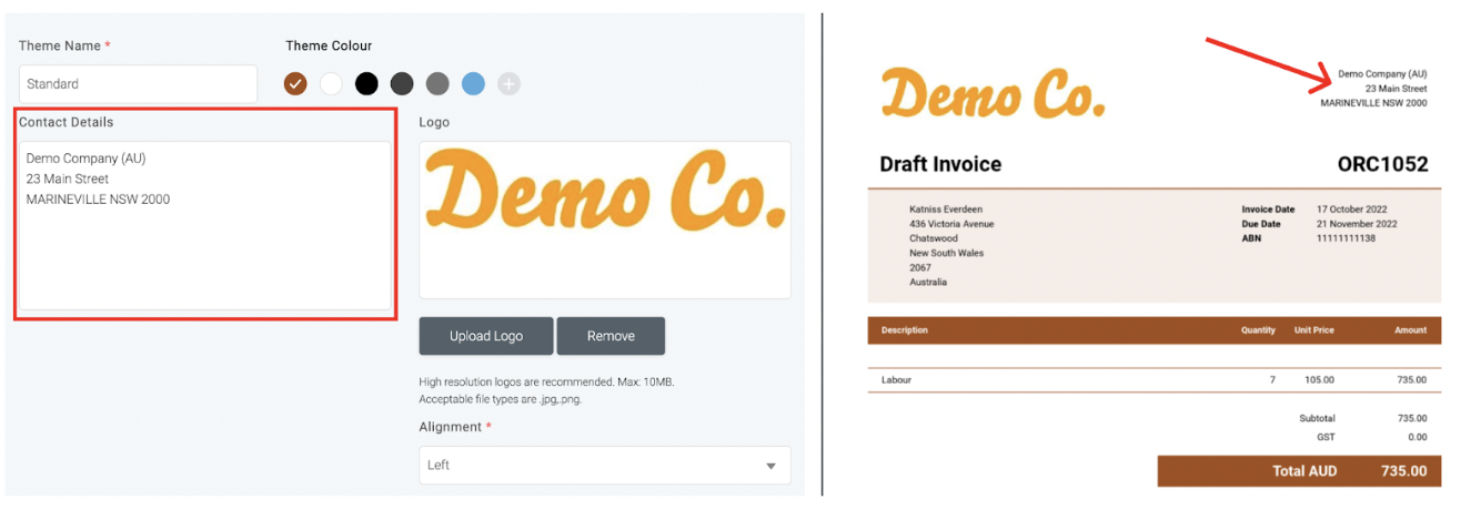 How To Use Document Themes in Tradify – Tradify Help Centre