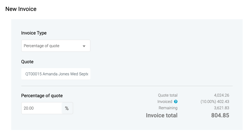 How To Create a Deposit Invoice – Tradify Help Centre