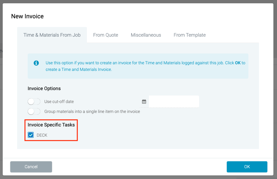Create an Invoice for a Task – Tradify Help Centre